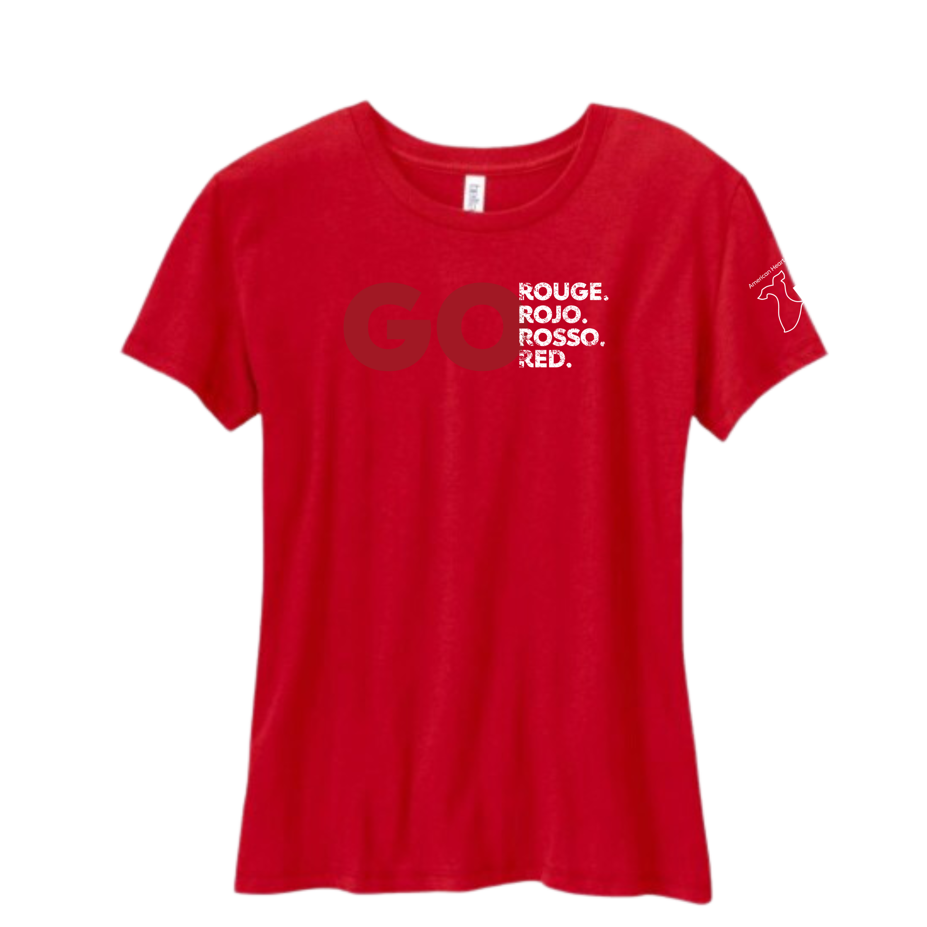 Go Red. Rouge. Rosso. Tee – ShopHeart.org